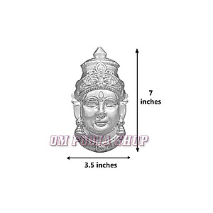 Om Pooja Shop Goddess Mahalakshmi Mukhavada (Face) (6 inches) for Pooja, Decoration & Gift …
