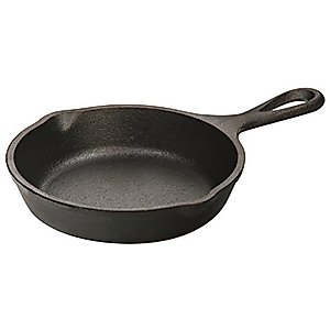 Lodge Heat Treated Miniature Skillet, Cast Iron, 5", Black