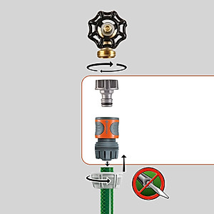 GARDENA 36929 Repair Connector Kit At Tap End For (5/8'') Hose