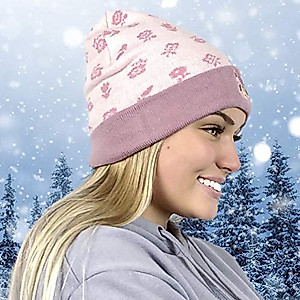 Controller Gear Authentic and Officially Licensed Animal Crossing: New Horizons - Celeste Floral Knit Beanie Foldover and Tom Nook Beanie [2 Pack] - Not Machine Specific