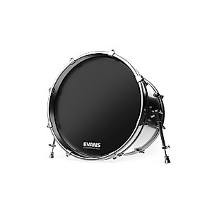 Evans Resonant Black Bass Drum Head, 22 Inch