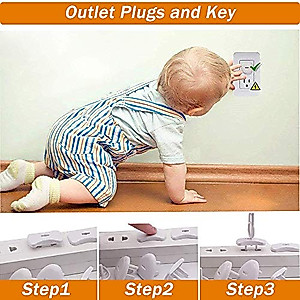 Baby Safety Kit, 58 Packs Baby Proofing Essentials Kit Child Safety Appliance with Cabinet Locks, Corner Guards and Outlet Covers - All-in-one Super Value Child Safety Kit