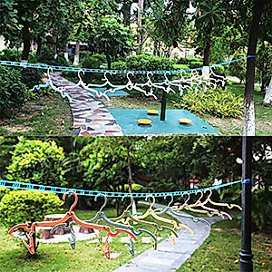 Madowl Clothesline Windproof Outdoor 5m/ 16.4ft, Portable Clothes Drying Rope Nylon Clothes Line String Outdoor, Windproof Clothesline for Camping Travel Hanger or Home Use