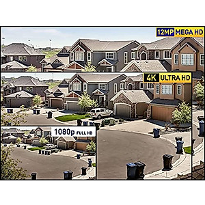 Swann Home Security Camera System with 2TB HDD, 8 Channel 4 Cam, 4K Ultra HD DVR, Indoor/Outdoor Wired Surveillance CCTV, Color Night Vision, Heat/Motion Warning Light, Alexa + Google, SWDVK-855804WL