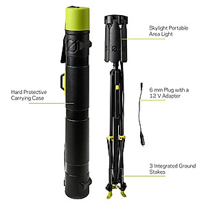 Goal Zero Skylight – 6000-Lumen Portable LED Light Provides 300’ of Lighting, Adjustable 4’-12’ Height – Compatible with Yeti Power Stations, Use for Camping, Tailgating, Outdoor, Work & Jobsite