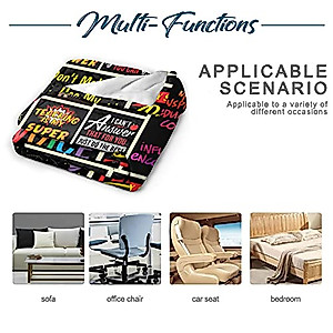 Joyloce Teacher Blanket Gifts for Teachers Flannel Fleece Throw Blankets for Teacher Gifts Lightweight Soft Throws for Home Bed Sofa Christmas Birthday Back to School Teachers' Day Gift Idea 60"X50"