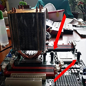 MEETOOT Two Hole Fan Fastener 1366 Motherboard Two-Hole Fan Buckle Radiator Bracket Screw Plastic Buckle Bracket