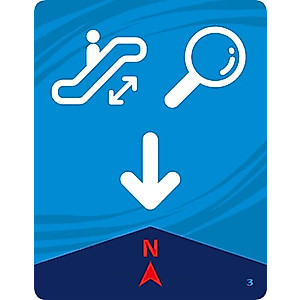 Sit Down! Magic Maze - Real-Time Gameplay, Move the 4 Characters Through the Mall Before the Timer Runs Out - Co-operative, Everyone Has a Different Power, 1-8 players, 15 mins, Ages 8+, Medium