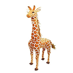 Linzy Toys Jared The Giraffe, 50'' (127 cm) Standing High, Real Life Stuffed Animals Plush Giraffe, Peluche Jirafa