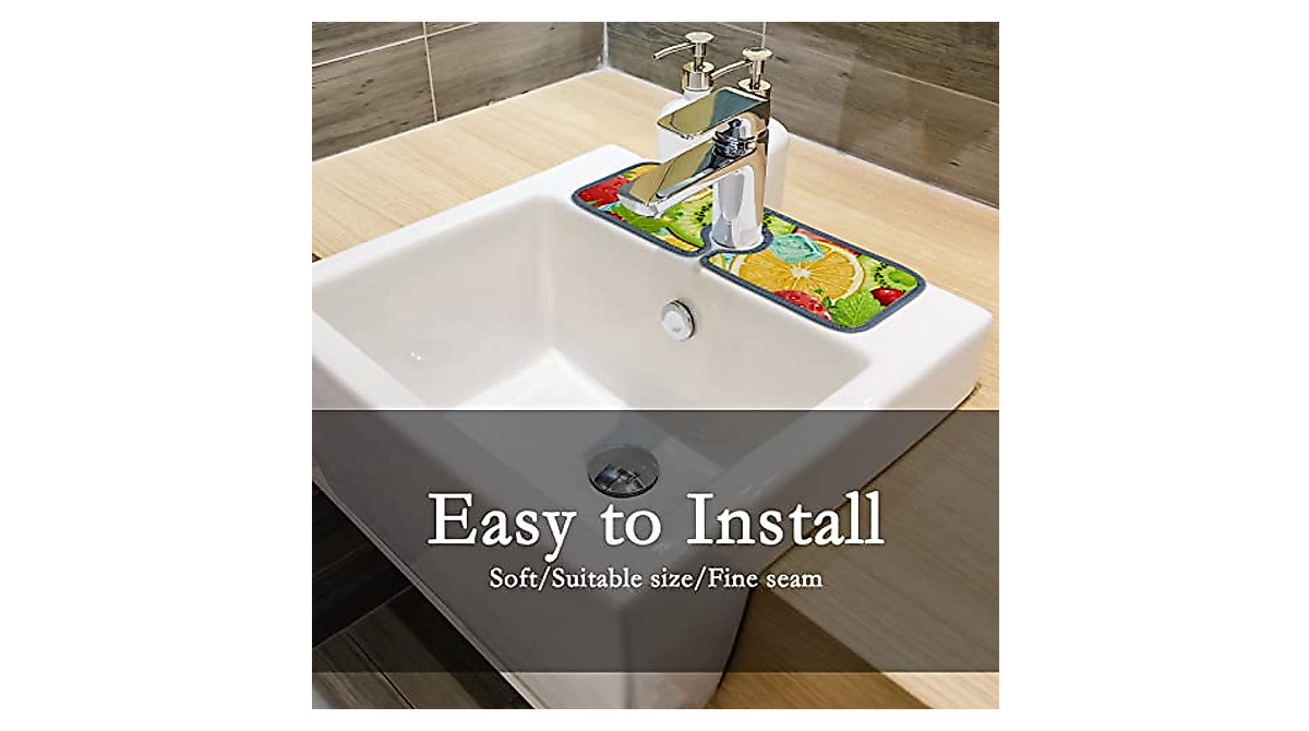 Kitchen Faucet Absorbent Mat 2 Pieces | Prevent Water Stains