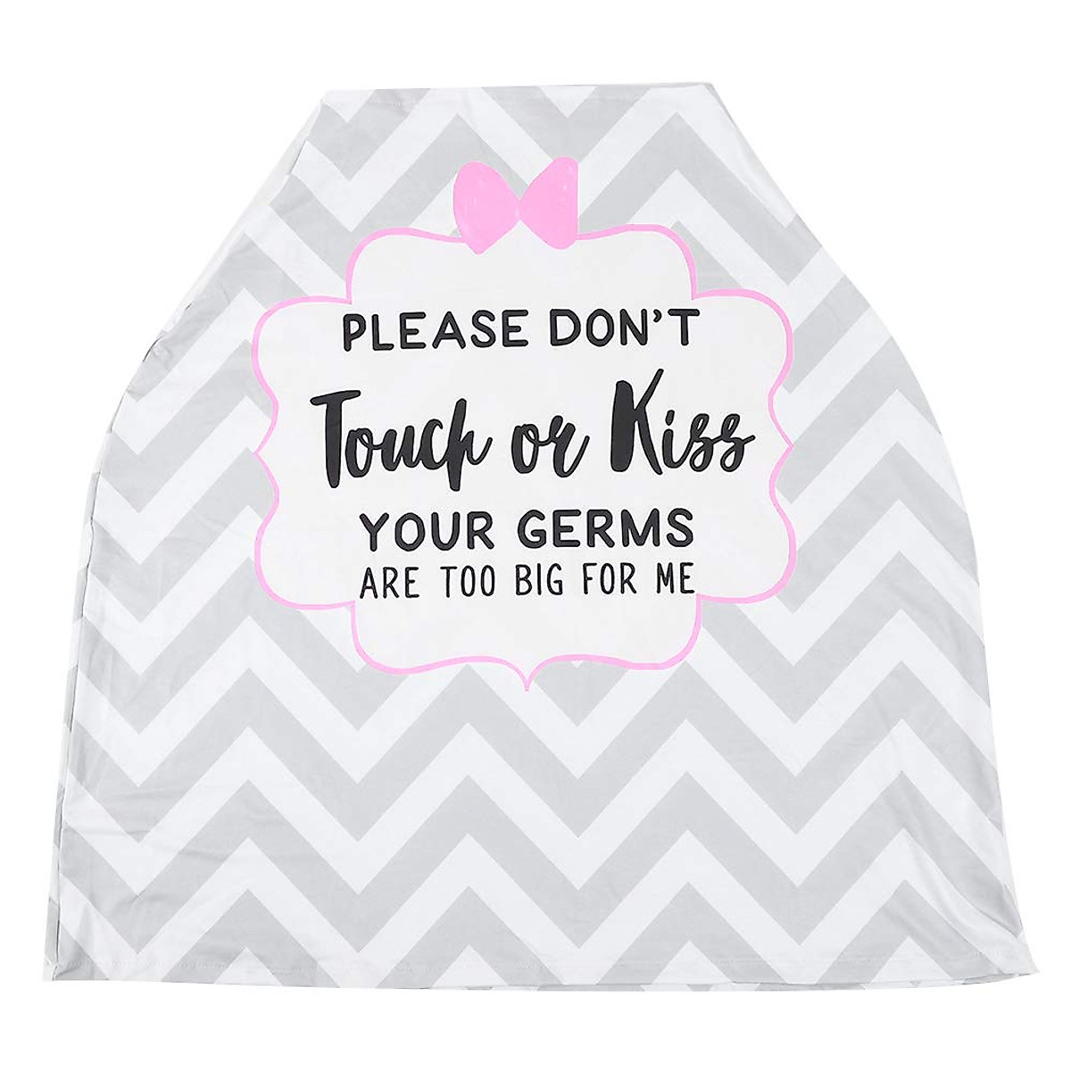 Breathable Multifunctional Infant Carseat Canopy, Baby Car Seat Cover, Soft for Taking as Baby Apron Girls Baby Blanket Boys(Gray Ripple Girl))