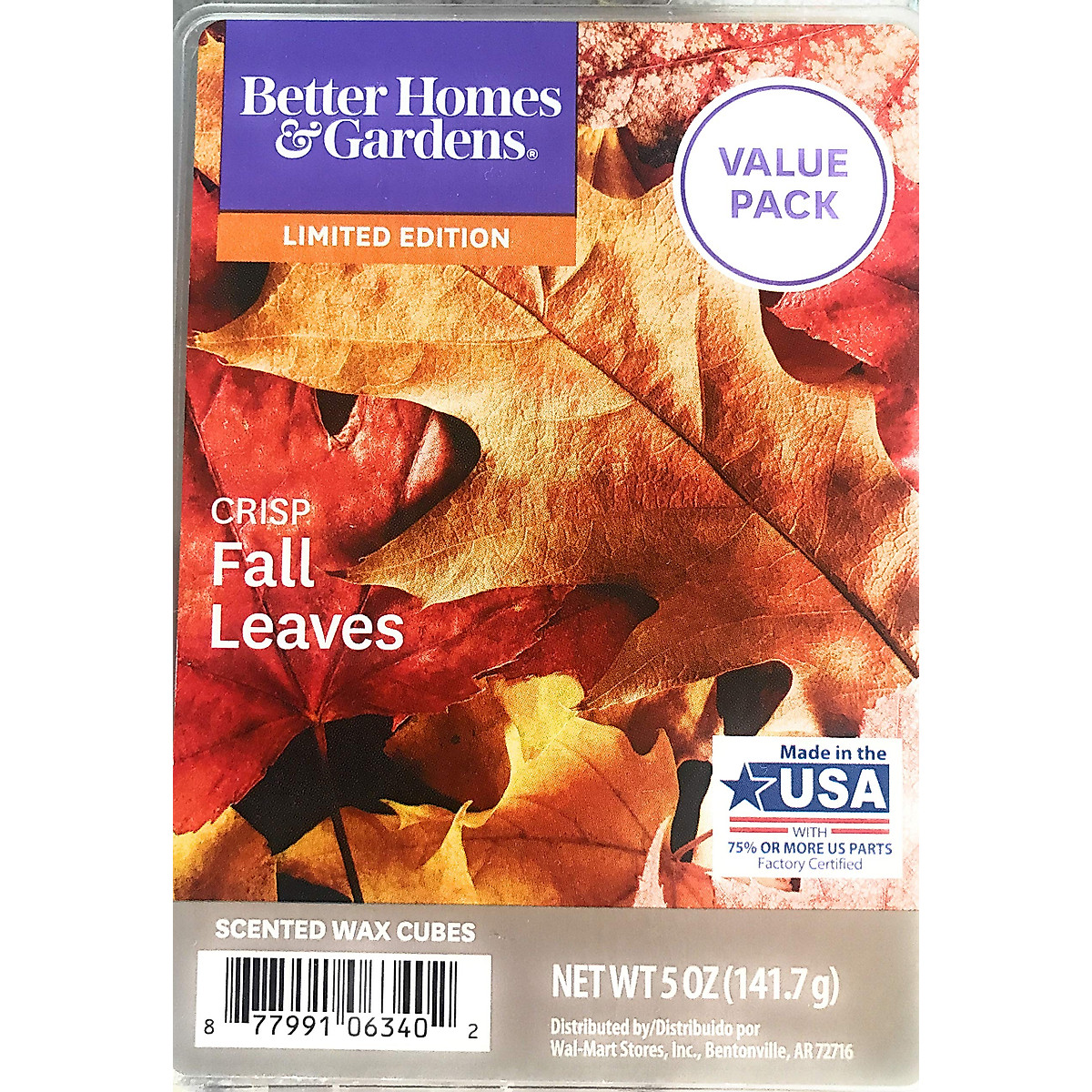 Better Homes & Gardens Scented Wax Cubes (Fall Leaves, 5.0 Oz)