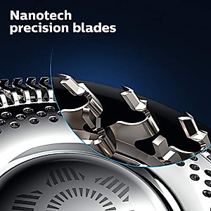 Philips Norelco Shaver 9000 Prestige, Rechargeable Wet or Dry Electric Shaver with Trimmer Attachment and Premium Case, SP9820/87