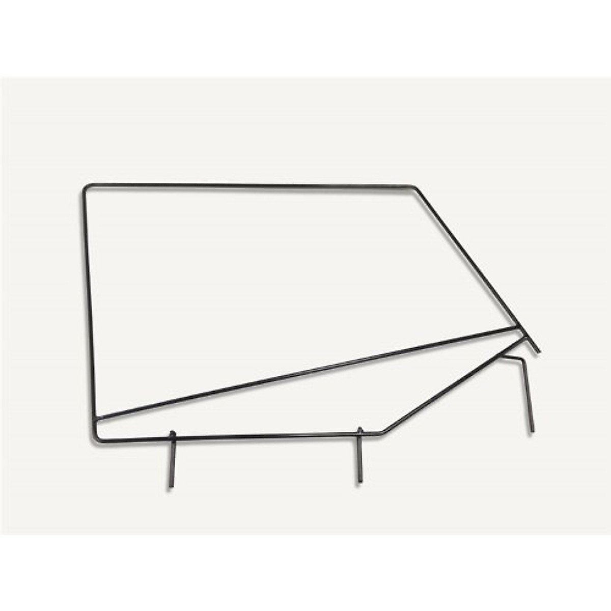 Rampage Factory Replacement Door Window Frame for Soft Upper Doors | Black | 89699 | Fits 1987 - 1995 Jeep Wrangler YJ