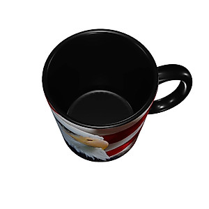 Yamegoun Eagle USA Flag Funny Coffee Mug 11oz - Ceramic Novelty Tea Cup Gifts for Office and Home Kitchen Microwave Safe