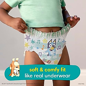 Pampers Easy Ups Boys & Girls Bluey Potty Training Pants - Size 4T-5T, 18 Count, Training Underwear (Packaging May Vary)