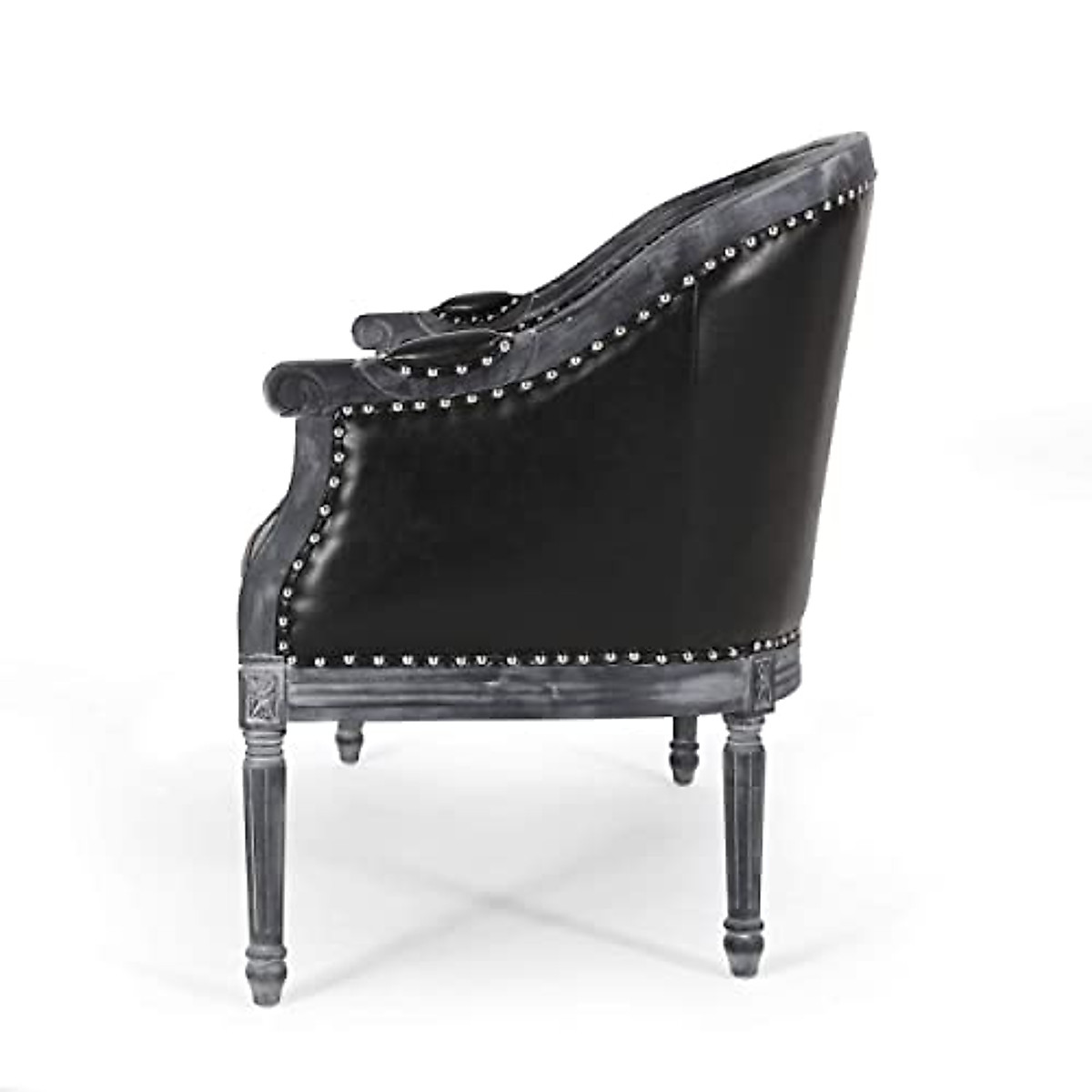 Christopher Knight Home Faye Love Seats, Midnight + Grey