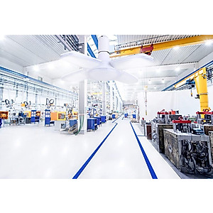 LED Garage Lights 2 Pack, Tribright Garage Ceiling Lighting 6000LM, 60W E26 / E27 Daylight Lamp with 4 Adjustable Panels for Garage, Workshop, Warehouse, Workbench, Barn, Warehouse, Shop, Basement