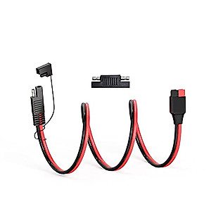 ELFCULB 10AWG SAE to Anderson Adapter,Solar Connector to SAE Extension Cable,Compatible with Solar Generator Portable Power Station(2FT)