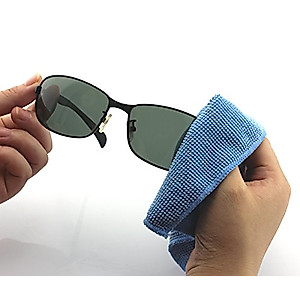 Microfiber Cleaning Cloths - 6 Pack, Blue, 6"x 7" Inch