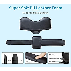 Adjustable Head Strap for Oculus/Meta Quest 2,Upgraded 3-in-1 Replacement Elite Strap with PU Sponge Pad,One-Click Release Function Design,Comfort VR Accessories Ensures Relaxed Video Games