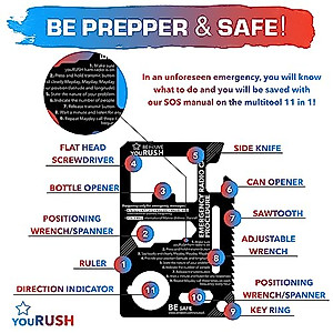 youRUSH UV-5RUSH Iron Advanced BAOFENG UV-5R 8W Tri-power Dual Band Two-Way Radio VHF UHF with Extended BL-5 2800mAh Battery CHIRP Programmable Handheld Radio Baofeng