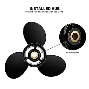 MiBarco 14.3 x 21|3817469 Upgrade Aluminum Boat Propeller fit Volvo Penta SX Drive All Models Engines 130-300 HP 3 Blades 19 Spline Tooth,RH