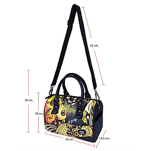 Liquorbrand Women's 'Horror B' Goth Round Purse Handbag