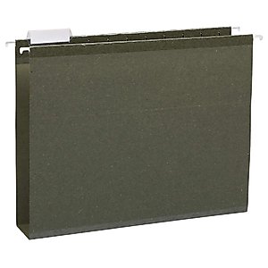 Amazon Basics Hanging File, Box Bottom, Heavy Duty, 2-Inch Expansion, 25-Pack, Letter (8.5" x 11"), Green