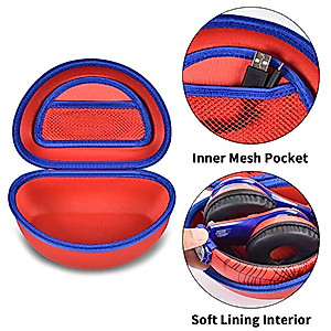 Case Compatible with eKids Wireless Bluetooth Portable Headphones, Kids and Toddler Headband Storage Holder Bag Pouch Also Fits for Audio Cable (Box Only)