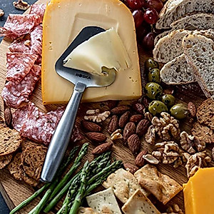 BOSKA Stainless Steel Cheese Slicer - Copenhagen For All Types of Cheese - Multi-Functional Cheese Slicer - Handheld Slicer - Silver Non-Stick - Dishwasher Safe - For Kitchen Cooking