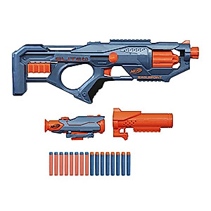 Nerf Elite 2.0 Eaglepoint RD-8 Blaster - 8-Dart Drum, Detachable Scope and Barrel, 16 Official Elite Darts, Bolt Action