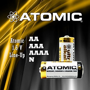 ATOMIC N - LR1 Battery 1.5V Ultra Alkaline E90 RM401 AM5 (2 Batteries)