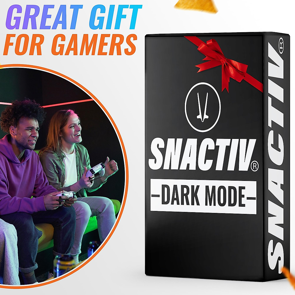 SNACTIV PRO Finger Chopsticks for Gamers - As Seen on Shark Tank! The Official Snacking Tool of the Future - Enjoy Snacks and Chips with Ease - Innovative Gaming Snacking Solution - Snack Chopsticks