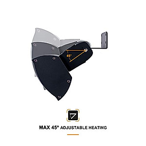 Star Patio Electric Patio Heater, Indoor/Outdoor Heater, Infrared Heater, Wall Mounted, Outdoor Heaters for Patio, Garage Heater, Space Heater, 1500W, Black, STP1580-SW