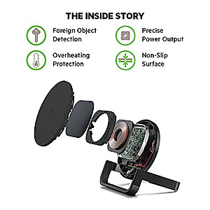 Belkin Boost Up Wireless Charging Stand 10W - Qi Wireless Charger for iPhone 11, 11 Pro, 11 Pro Max, Xs, XS Max, XR/Samsung Galaxy S9, S9+, Note9 / LG, Sony and More (Black) (F7U052dqBLK)