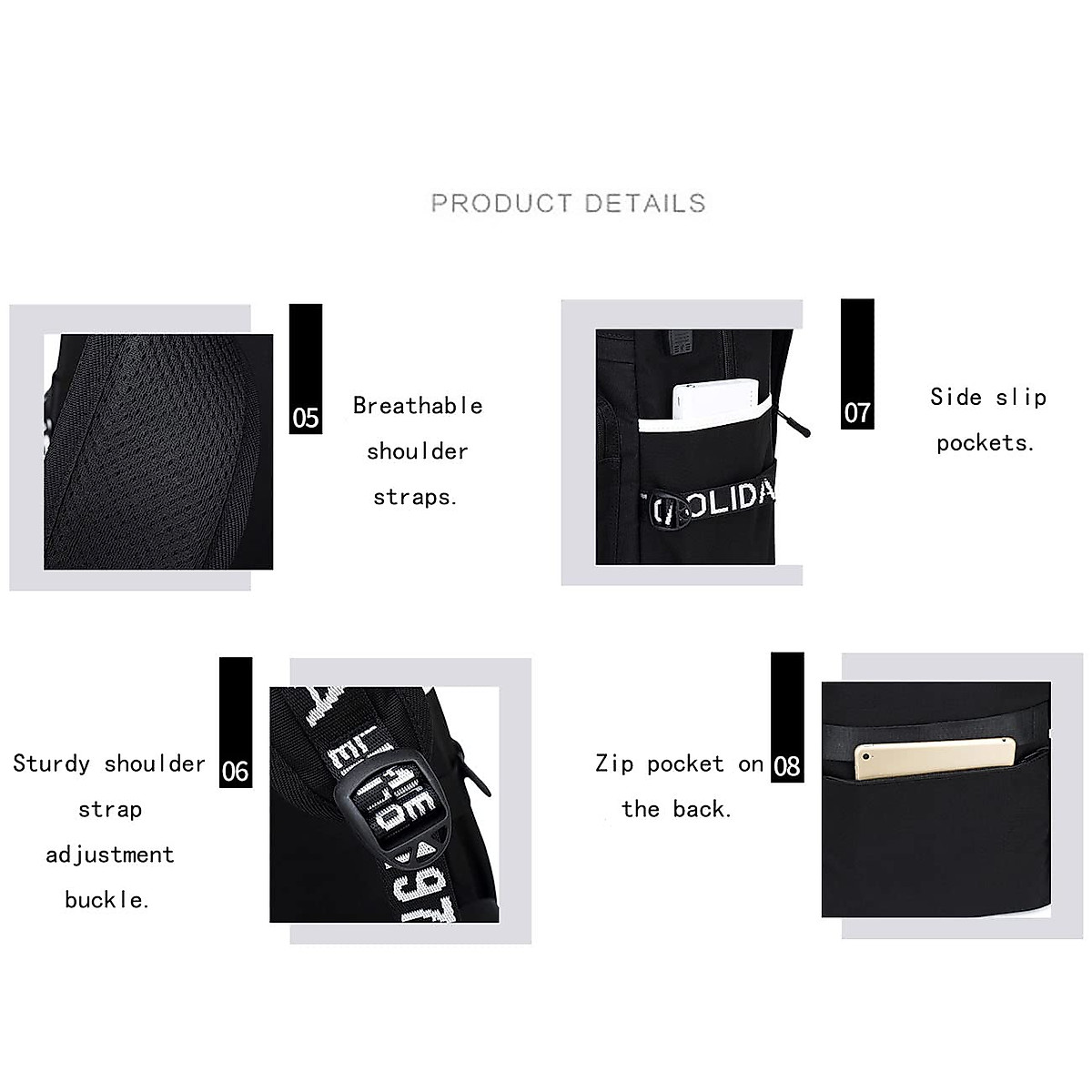 Gnoved Anime The Disastrous Life Of Saiki School Backpack With Charging Port, Unisex Laptop Backpack Over 6 Years Old.(Style1)