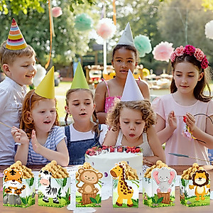 Jungle Safari Birthday Decorations Jungle Theme Popcorn Boxes Animal Popcorn Treat Boxes Popcorn Containers Jungle Theme Party Decoration Supplies Animal Party Baby Shower Favors Set of 24