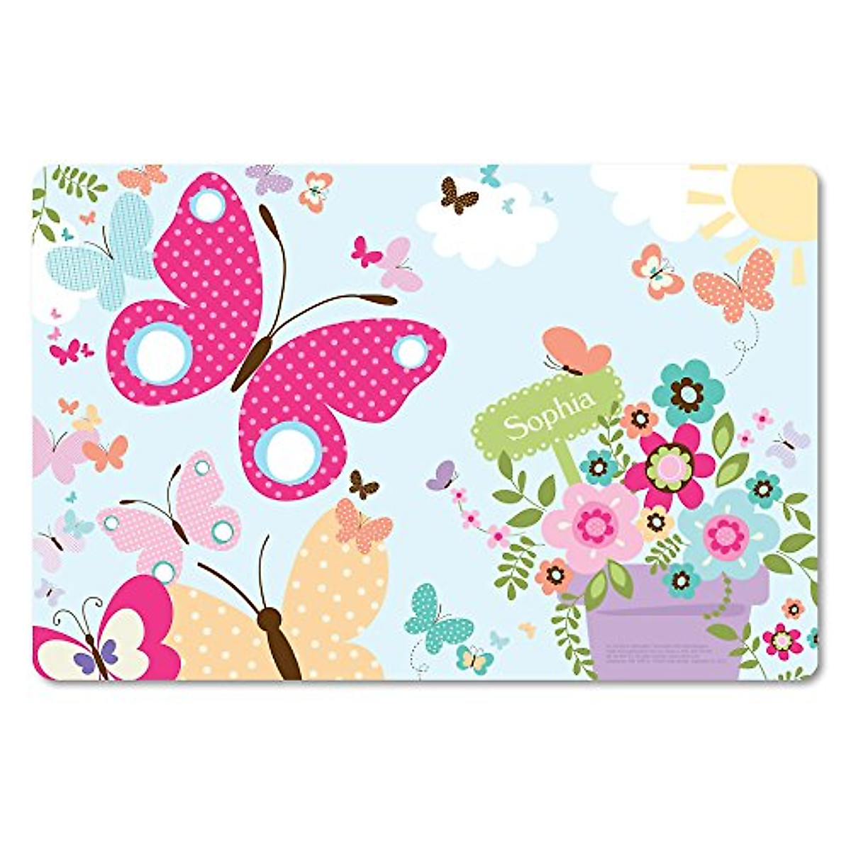 Personalized Placemat for Kids, Butterflies - I See Me!