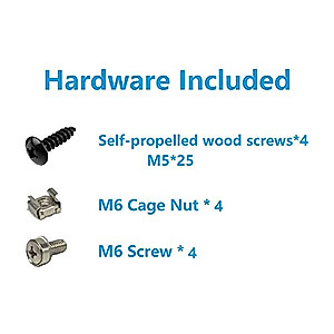 Jingchengmei 1U Lightweight Foldable 19 Inch Steel Vertical Rack and Wall Mountable Server Rack Mount (1U35P)