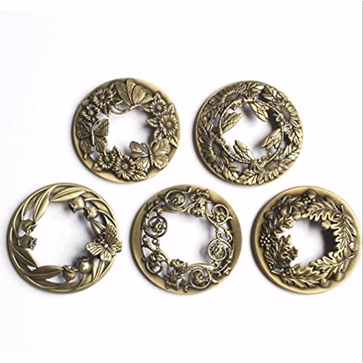 HOMEYU® Jar Candles Candle Cover Candle lid Jar Candle Topper Accessories Shades Sleeves for Jar Candles Flower Style