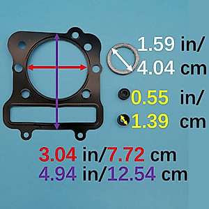 Tuzliufi Complete Full Engine Gasket Set Kit for Kawasaki Bayou KLF300 KLF 300 2x4 1988 1989 1990 1991 1992 1993 1994-2004 Lakota KEF300 KEF 300 1995 1996 1997 1998 1999 2000 2001 2002 2003 2004 Z506