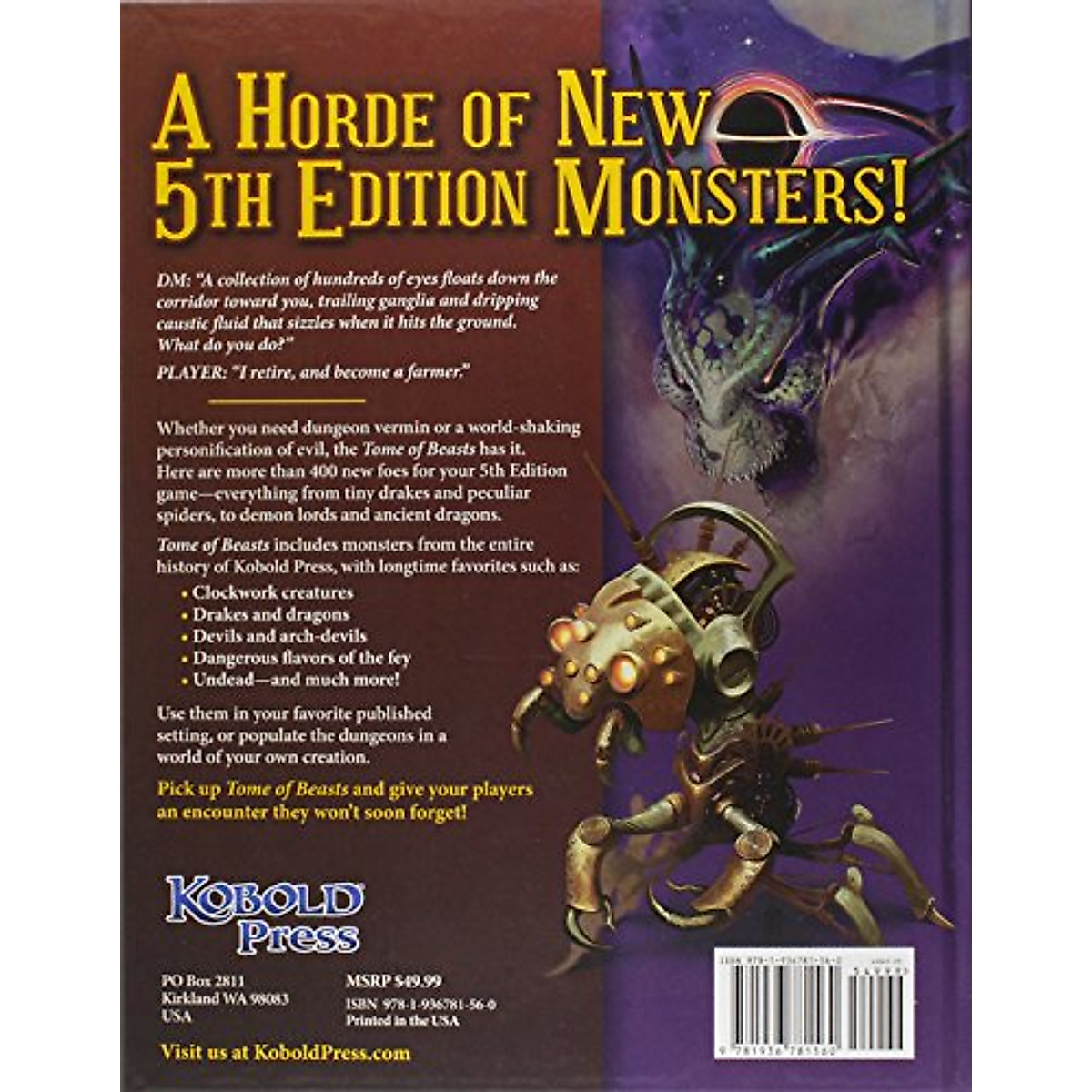 Kobold Press Tome of Beasts (5E) Hardcover