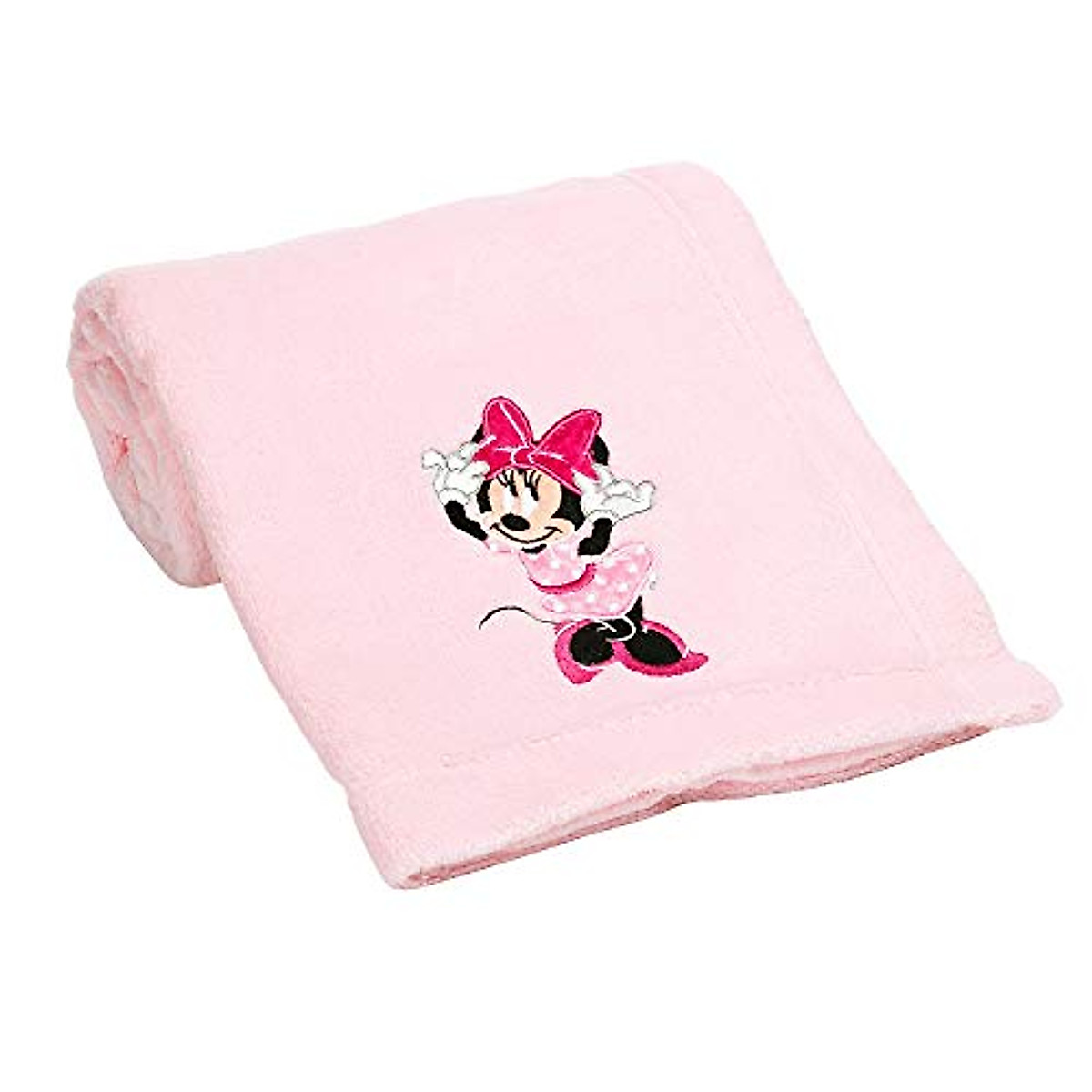 Lambs & Ivy Disney Baby Minnie Mouse Love Pink Soft Fleece Baby Blanket
