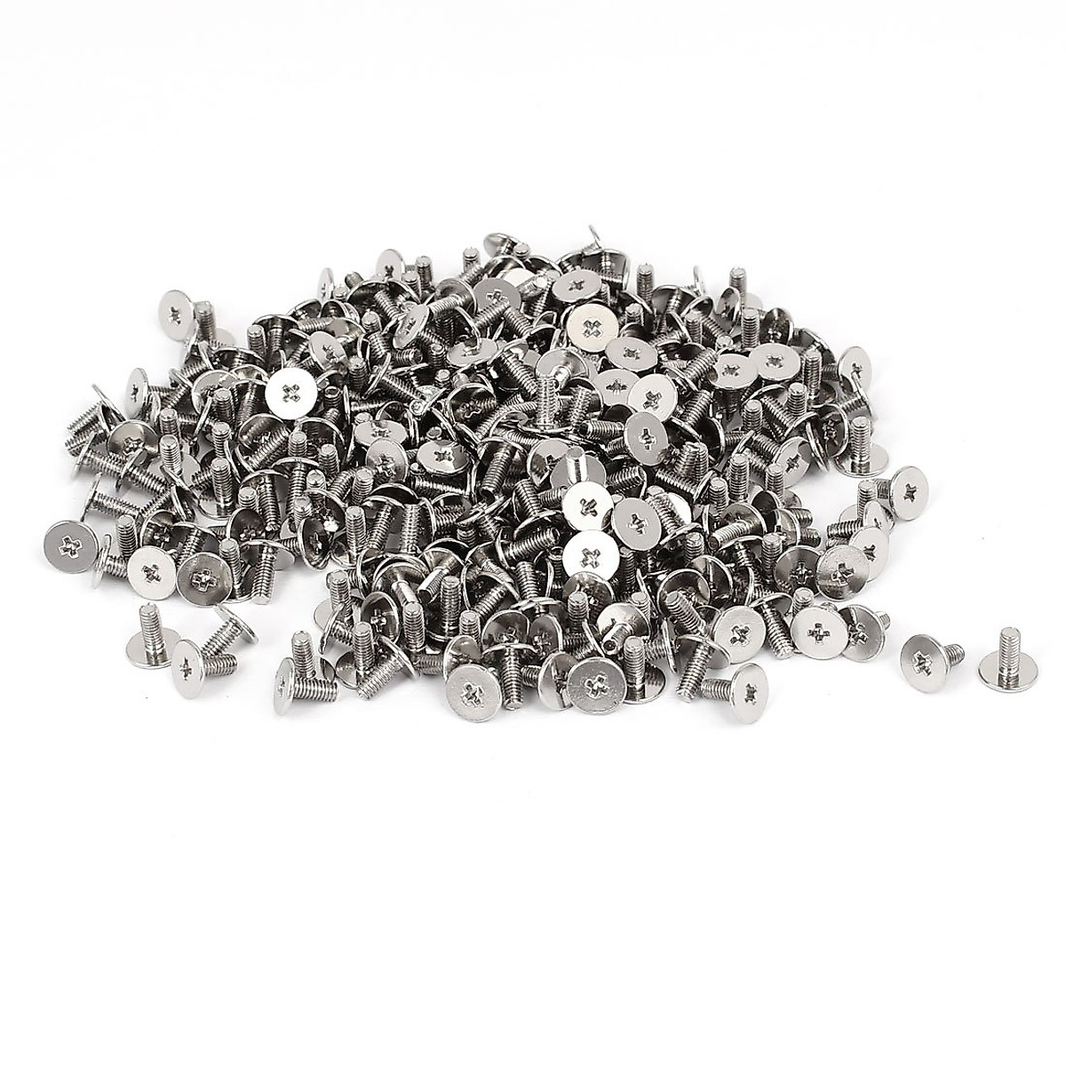 Aexit CM2.5x6mm Nickel Cleaning & Repair Plated Phillips Laptop Computer Repair Screw Silver Computer Screws Tone 400pcs