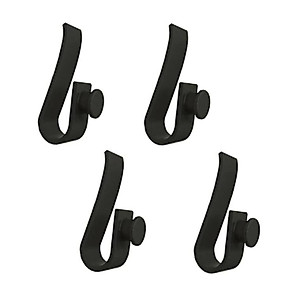 TABKER Hooks Accessories for Bogg Bags, Insert Charm Cutie Cup Holder Connector Key Holder Mask Holder (4 PC Black)