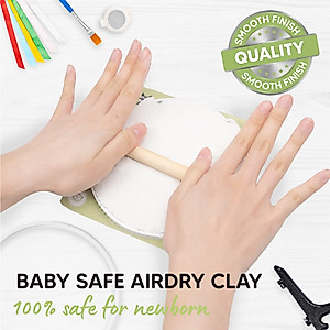 KeaBabies Baby Hand and Footprint Kit & Personalized Baby Foot Printing Kit for Newborn - Baby Prints Duo Photo Frame for Newborn - Baby Footprint Kit for Toddlers