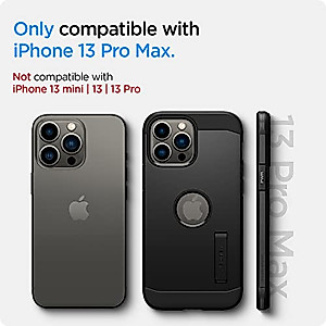 Spigen Tough Armor [Extreme Protection Tech] Designed for iPhone 13 Pro Max Case (2021) - Black