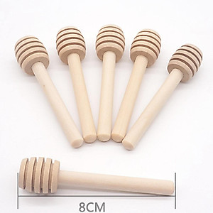 ＫＬＫＣＭＳ 10x Wooden Spoon Dipper Server for Maple Syrup , 8cm