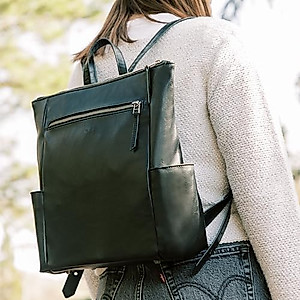 Freshly Picked Mini Minimal Diaper Bag Backpack, Onyx Black